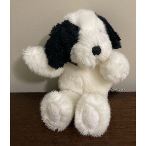 Russ | Toys | Russ Berrie Plush Puppy Dog Black White Sheepdog Stuffed ...